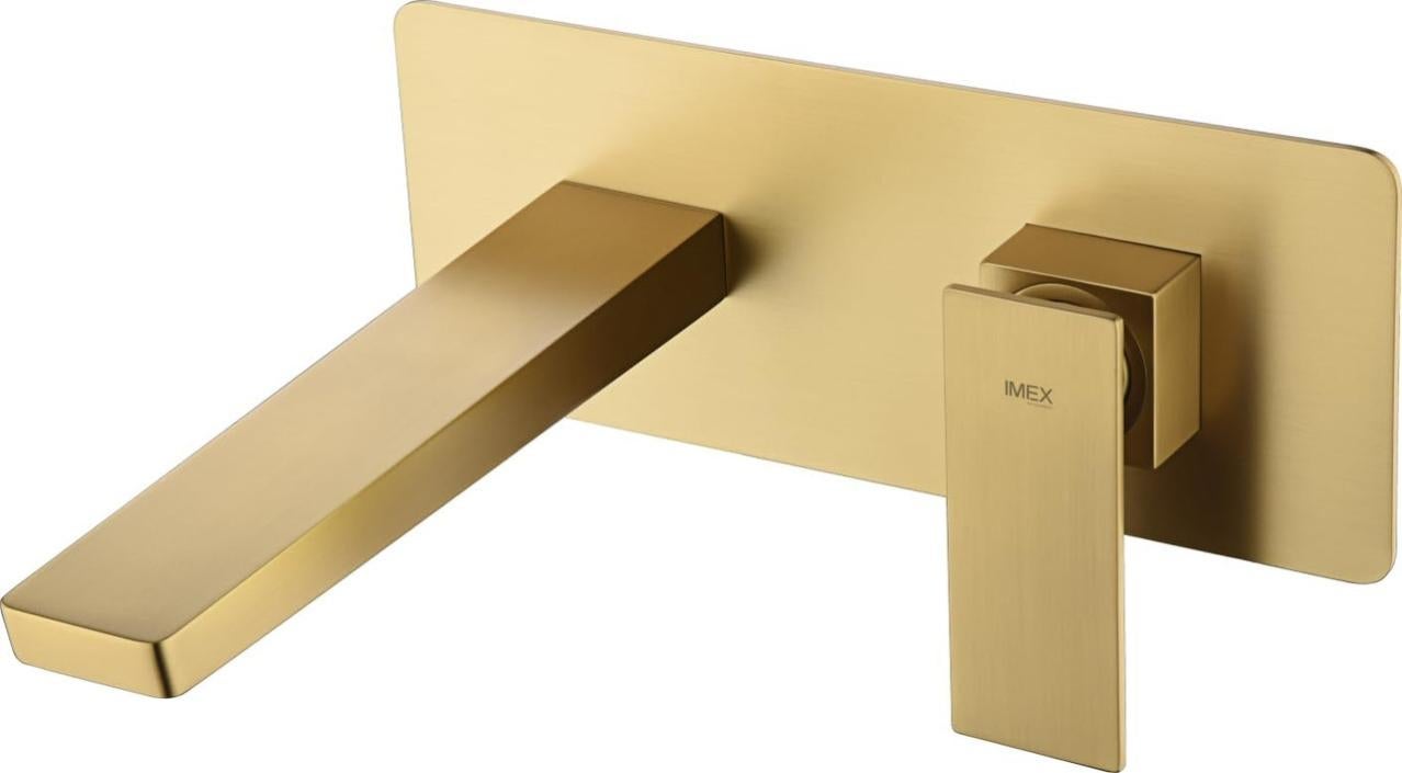 Grifo monomando empotrado para lavabo hecho de latón - Griferia ...