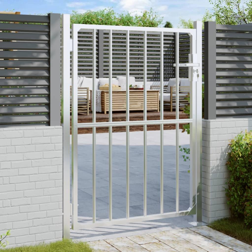 Portail de jardin 100x150 acier inoxydable | Leroy Merlin