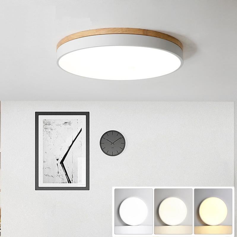 Lámpara de Techo LED, Lámpara de Techo Moderna de 24 W, 3 Temperaturas ...