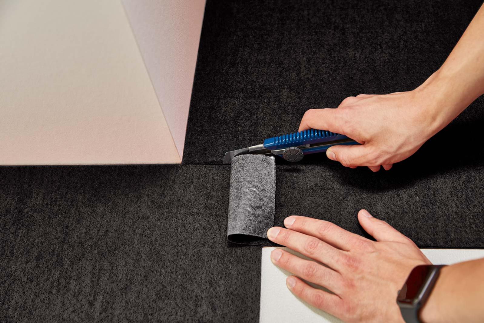 Dalle moquette autocollante anthracite dalle de moquette adhésive 40 x ...