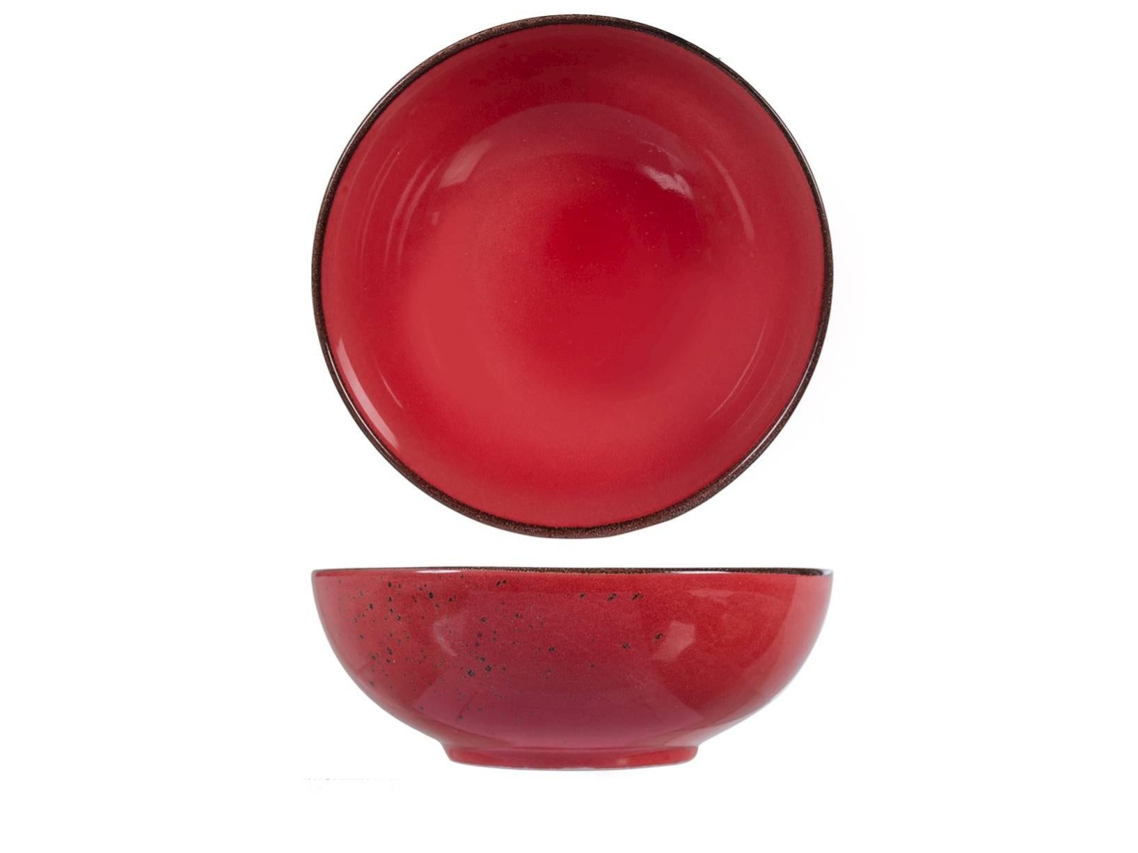 6 Piatti Fondi Reactive Rosso 16,5 Cm H&H | Leroy Merlin