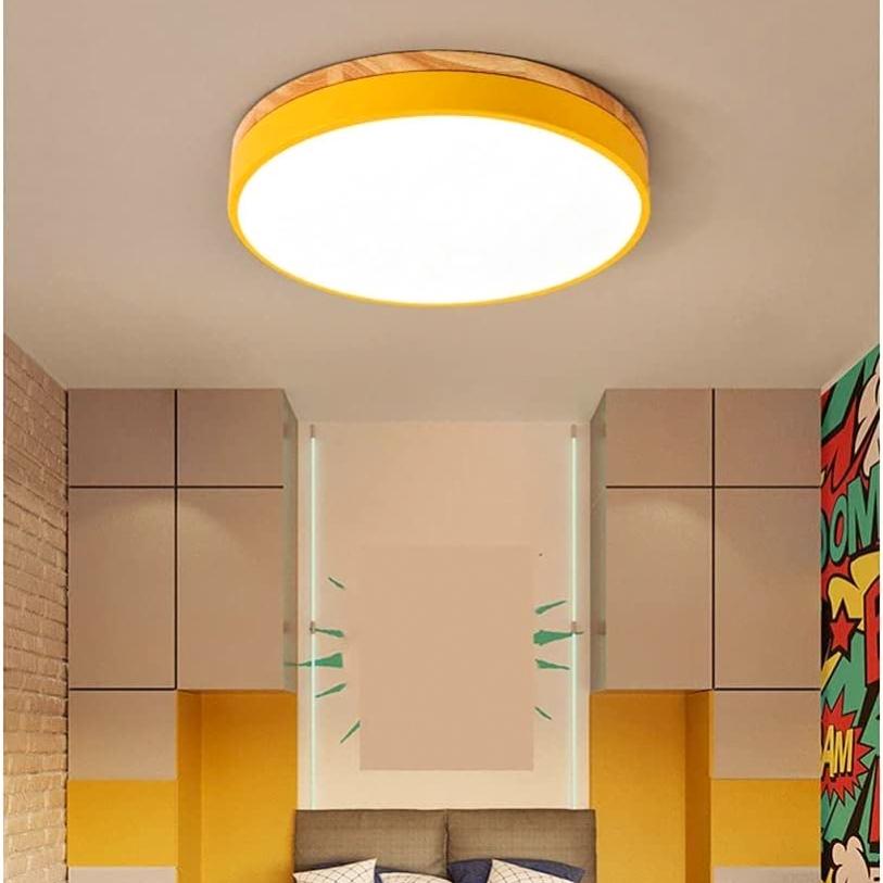 Plafon LED, plafon redondo moderno de 36 W, luz quente 3000K para sala ...
