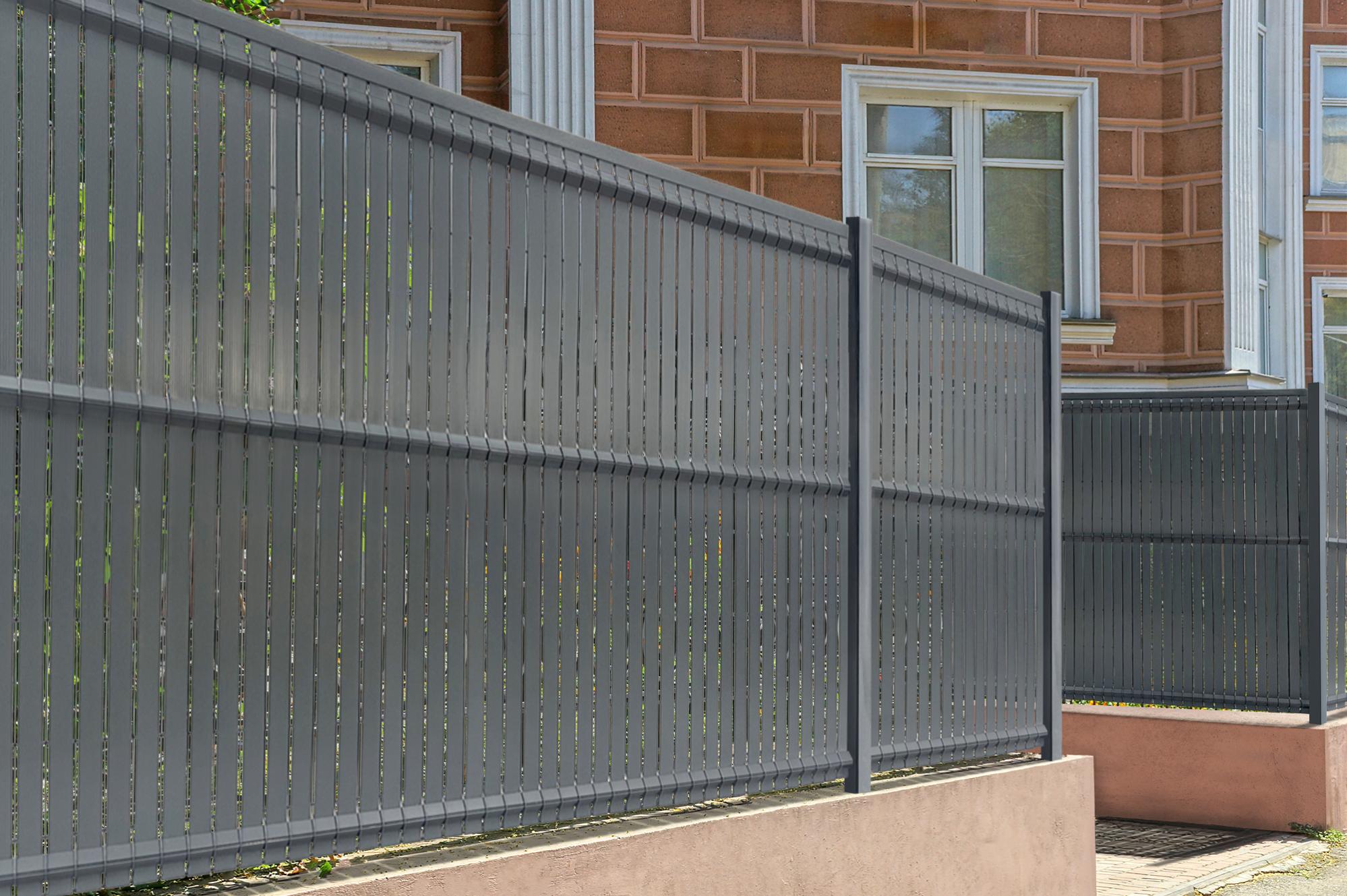 Kit lamelles occultantes PVC 6m CINTO H.190cm Gris | Leroy Merlin