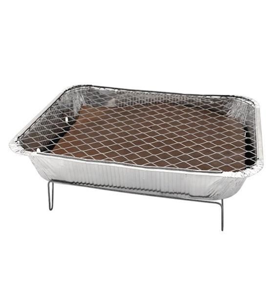 Barbecue portable et jetable avec charbon et petit bois 32 cm | Leroy ...