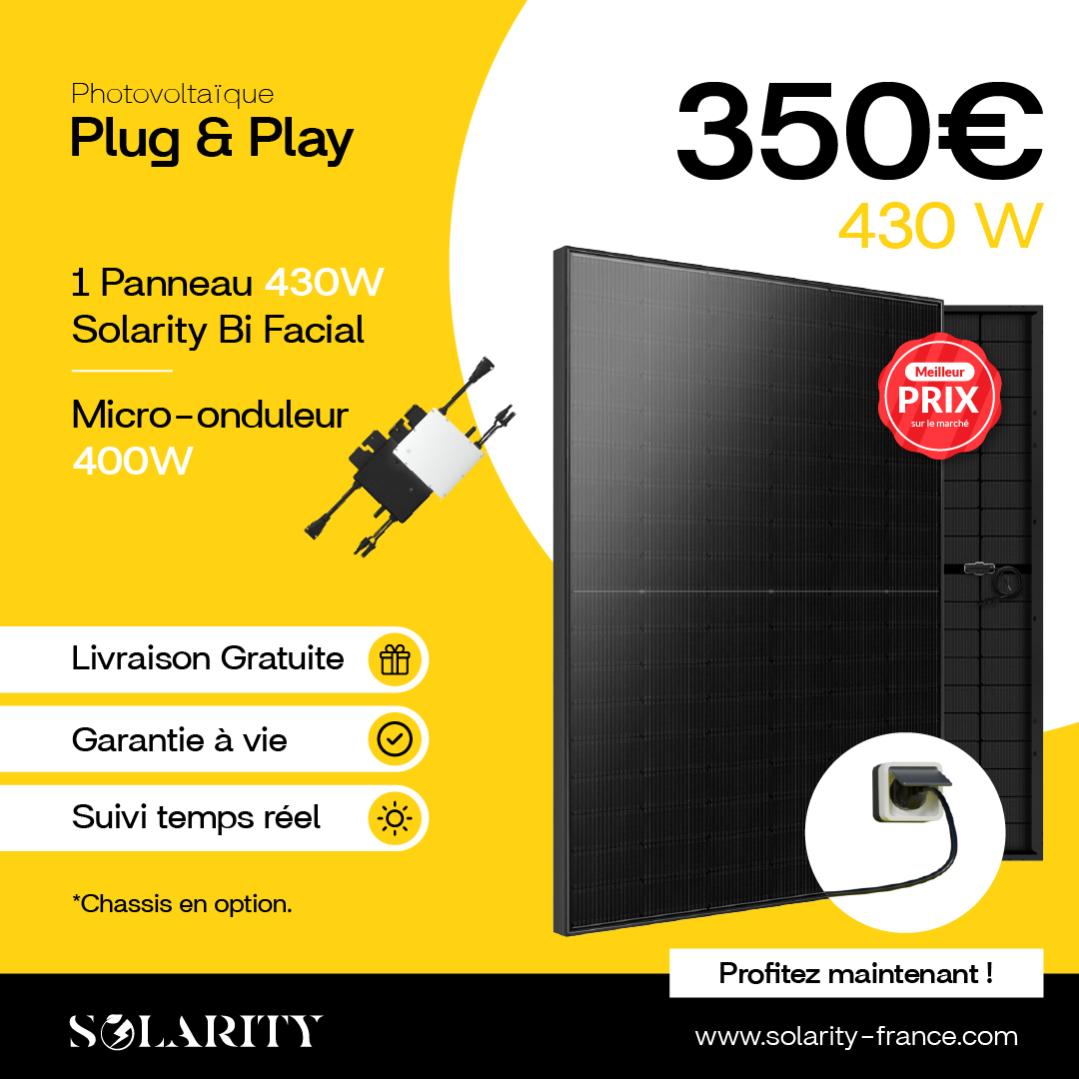 Panneau Solaire 430w Solarity avec Micro-Onduleur - Installation Facile ...