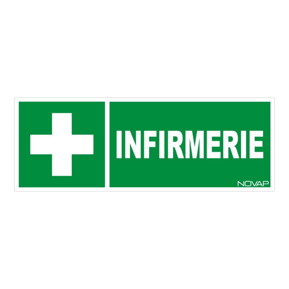 Panneau Infirmerie avec logo - Rigide 330x120mm - 4140681 | Leroy Merlin