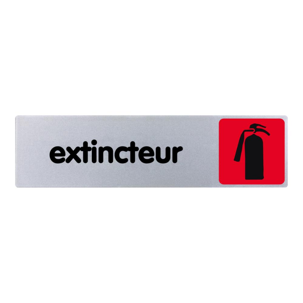 Plaquette de porte Extincteur (texte) - couleur 170x45mm - 4033051 ...
