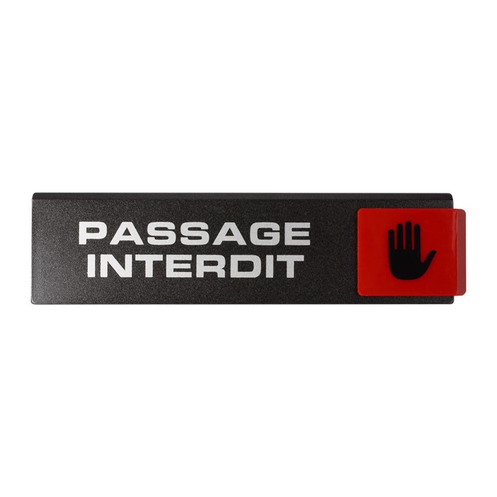 Plaquette de porte Passage interdit - Europe design 175x45mm - 4261157 ...