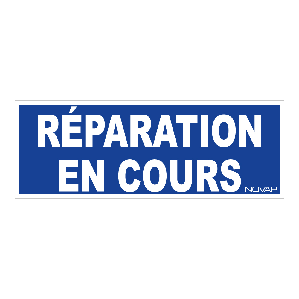 Panneau Réparation en cours - Rigide 330x120mm - 4140308 | Leroy Merlin