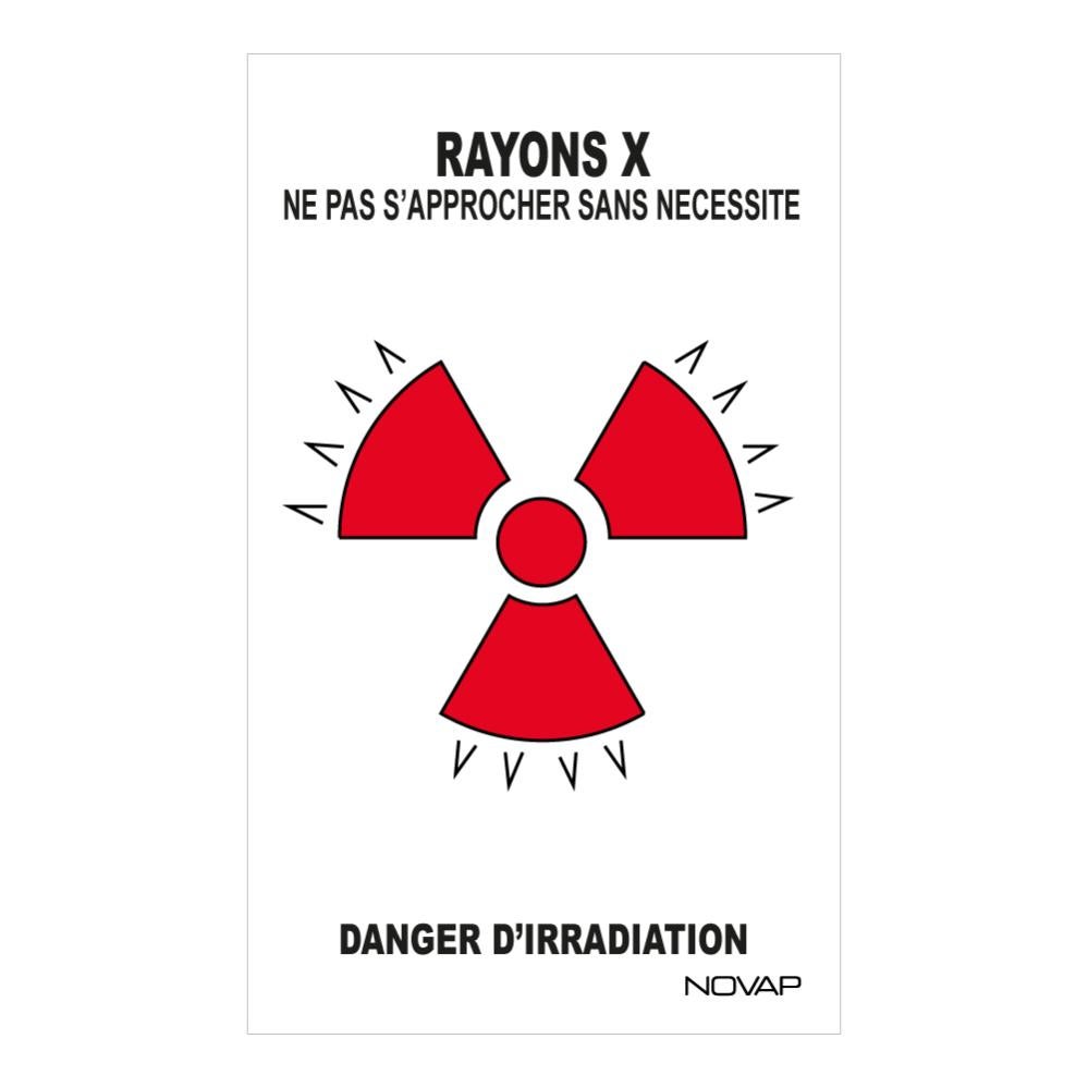 Panneau Danger de zone a rayons x - Rigide 330x200mm - 4161457 | Leroy ...