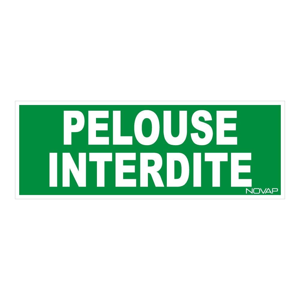 Panneau Pelouse Interdite Rigide 330x120mm 4140254 Leroy Merlin