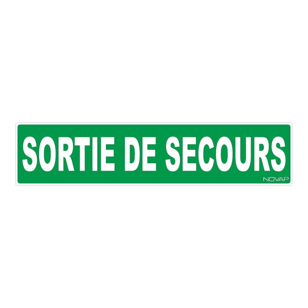 Panneau Sortie de secours - Rigide 330x75mm - 4120911 | Leroy Merlin