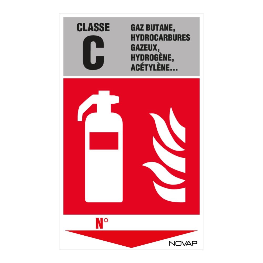 Panneau Extincteur classe C - Rigide 330x200mm - 4034898 | Leroy Merlin