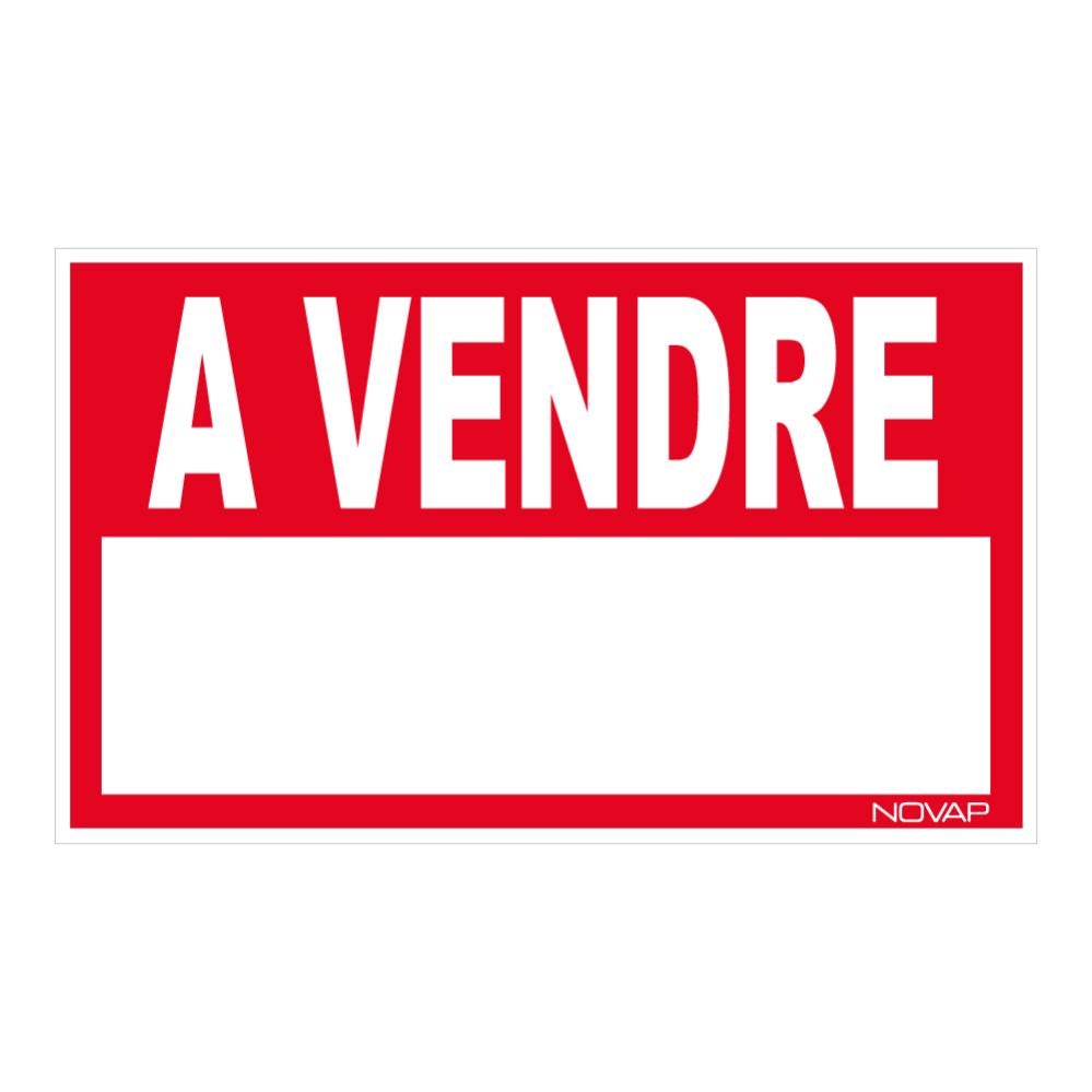 Panneau A vendre coloris rouge - Rigide 330x200mm - 4161716 | Bricoman