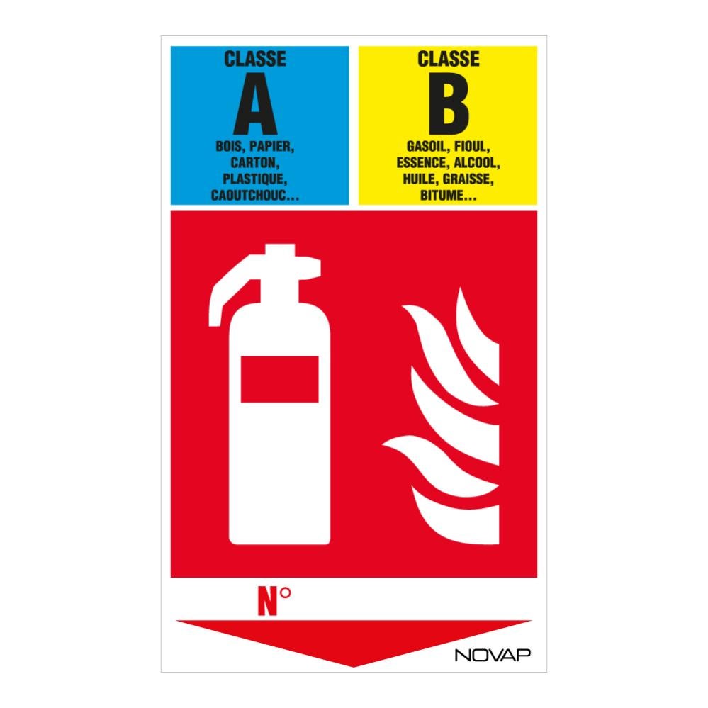 Panneau Extincteur classe AB - Rigide 330x200mm - 4034942 | Bricoman