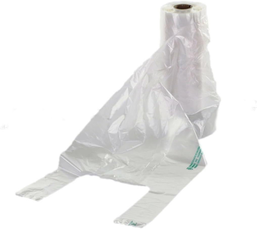 IMBALLAGGI 2000-20 Rotoli di Sacchetti di Plastica con Manici 22x50 cm ...