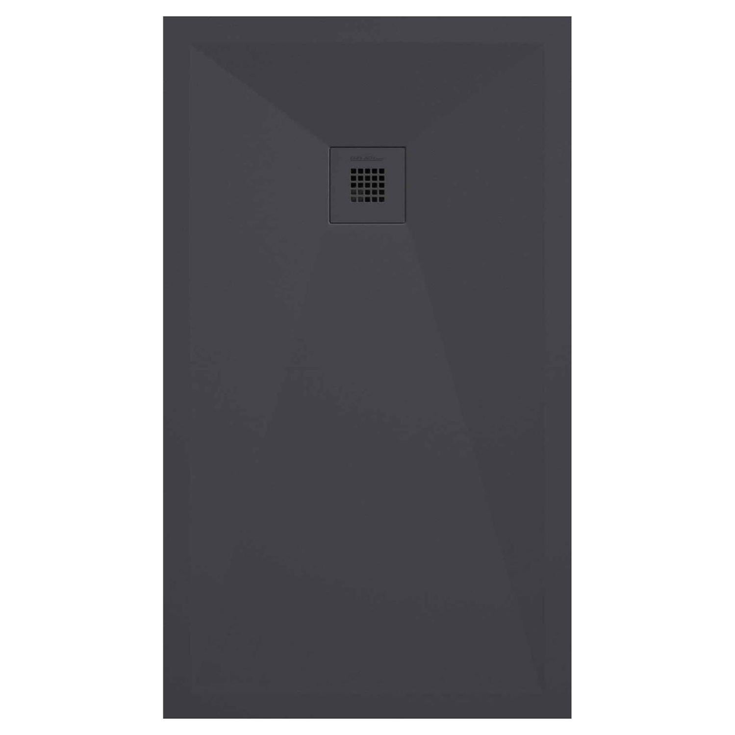 Piatto doccia Stone Plus liscio antracite, griglia colorata 210 x 90 cm ...