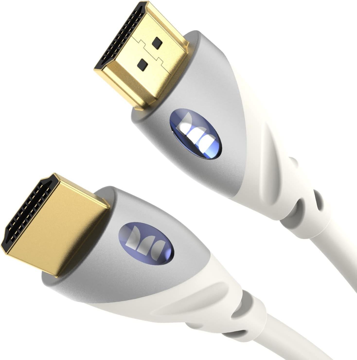 Câble HDMI Monster - Résolution 4K - Vidéo HDR - 18 GBPS - Vitesse ...