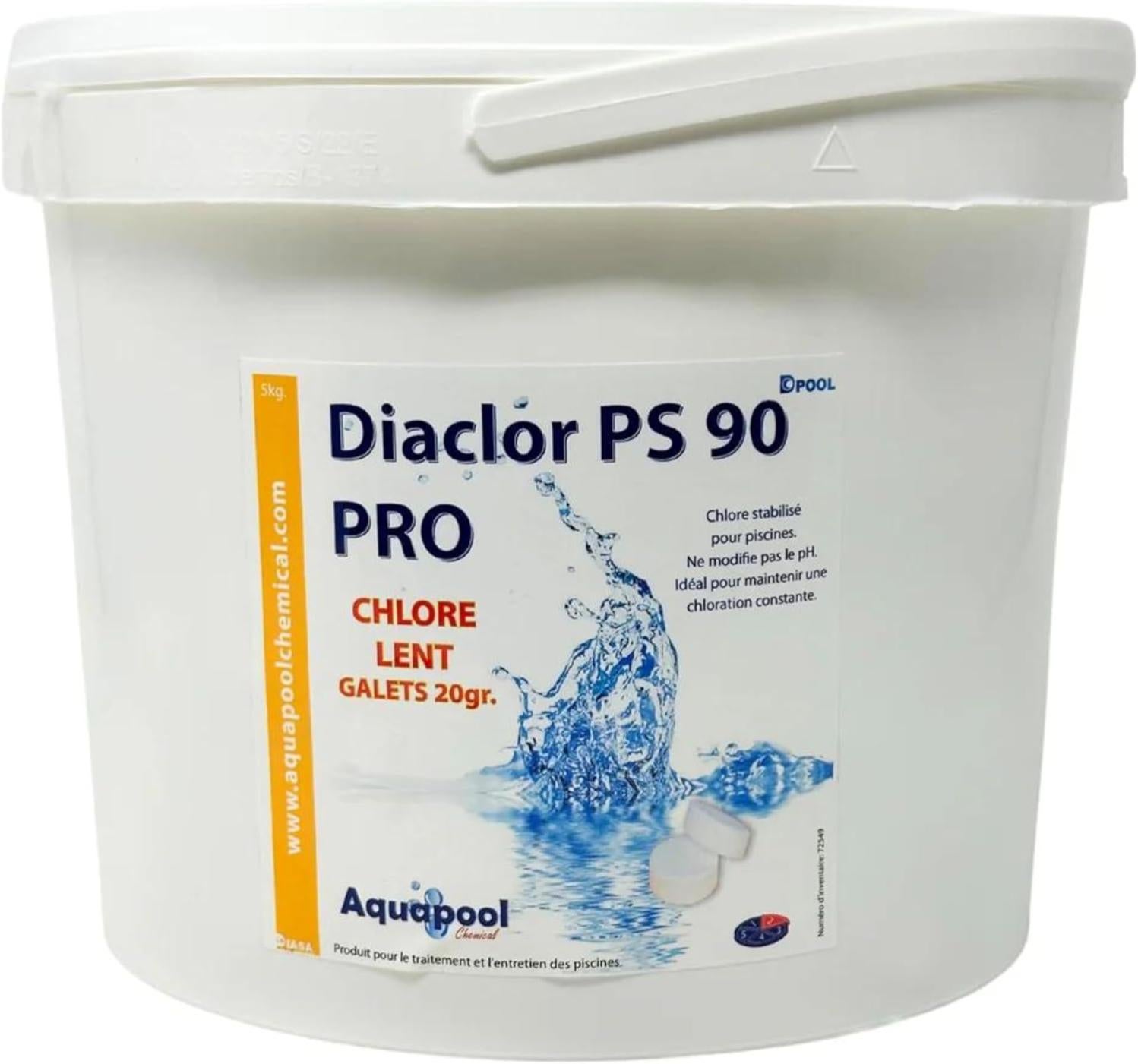 Chlore Lent Pastilles 20G Piscine - Action permanente sur Le taux de ...