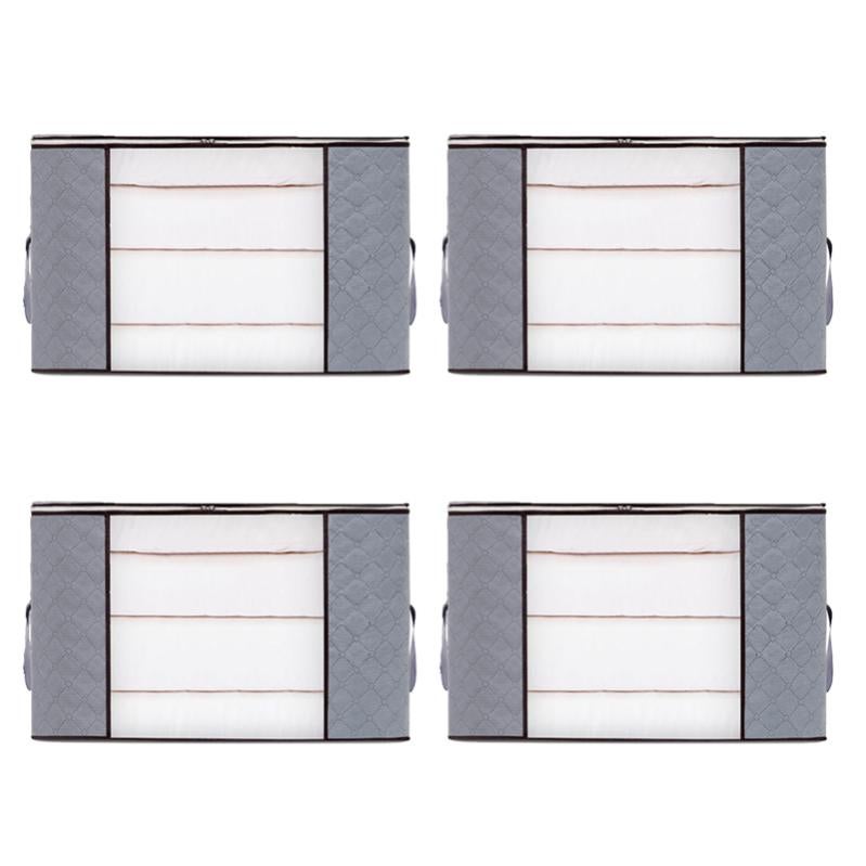 4pcs Grand sac de rangement avec couvercle, sac d'emballage de ...