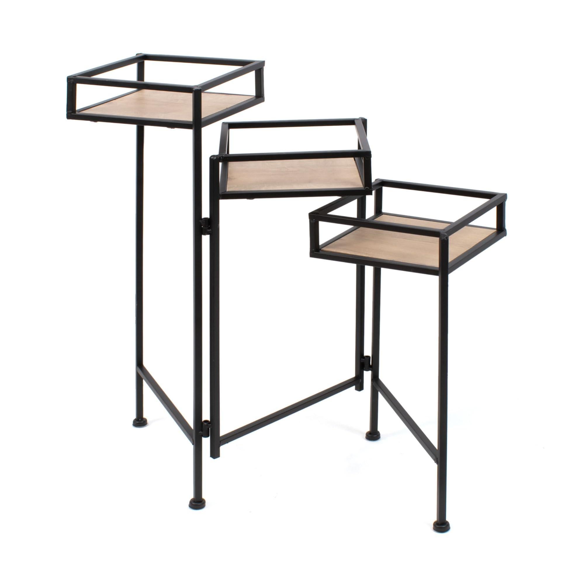 Support Carré Extensible pour la Décoration – Table d'Appoint en Métal ...
