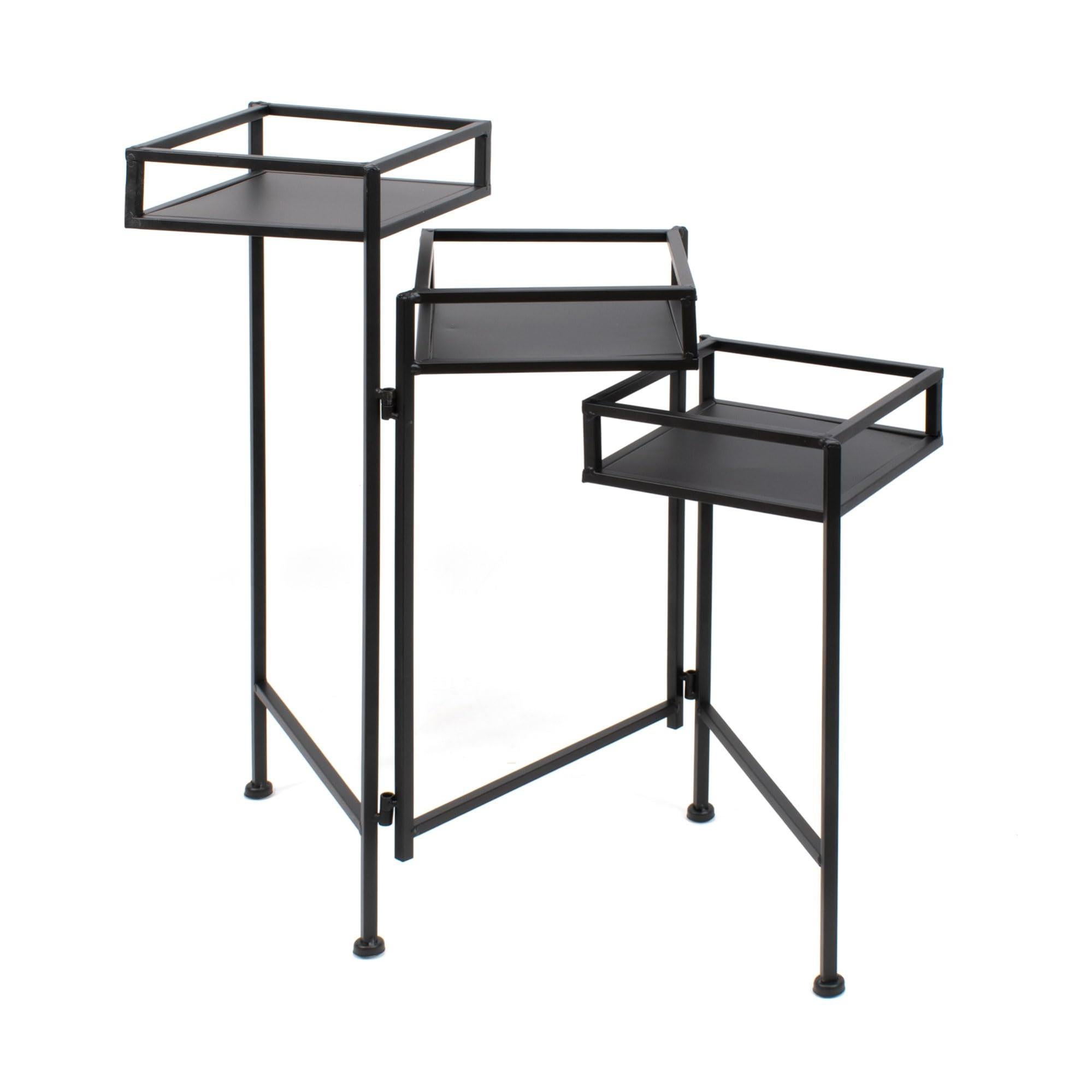 Support Carré Extensible pour la Décoration – Table d'Appoint en Métal ...