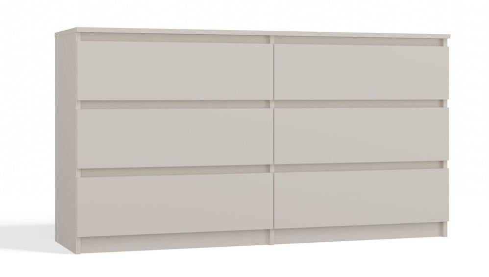 Cassettiera: sei cassetti, Colore: cashmere, 30 x 75 x 140cm | Leroy Merlin