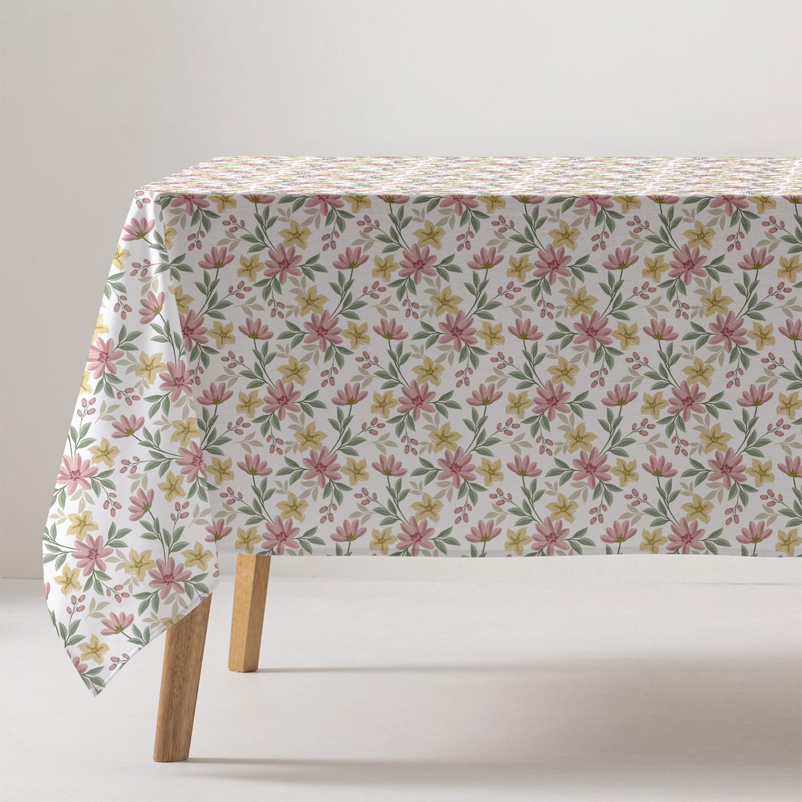 Mantel antimanchas rectangular Levantia algodón tacto tela 140x200cm | Leroy Merlin