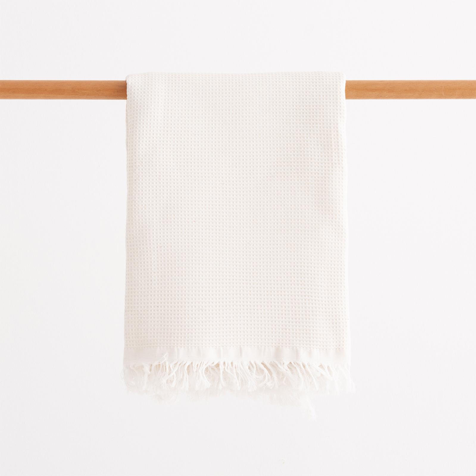 Fouta de Playa Lisa, Pareo de Algodón Ligero Tacto Suave con Flecos ...