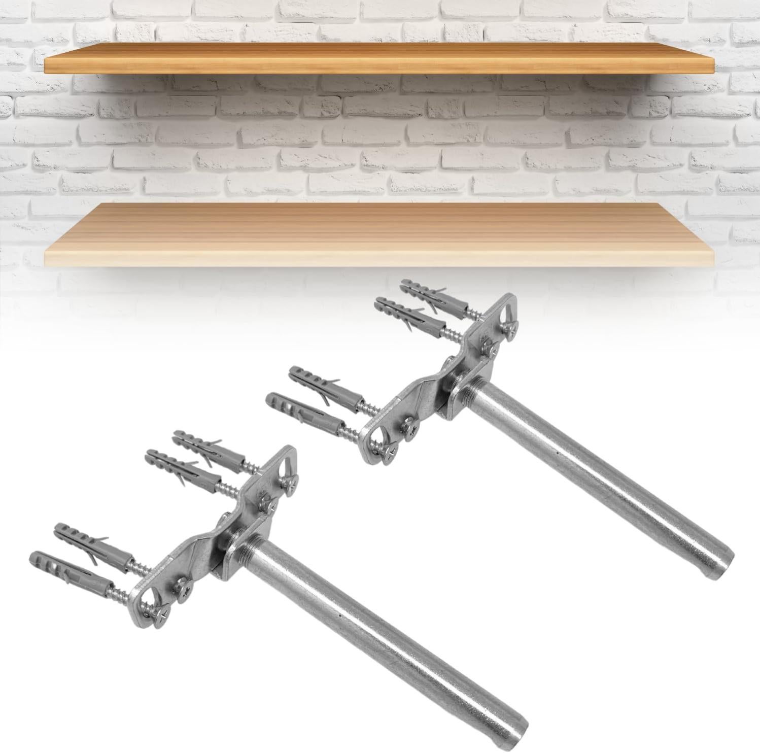 Kit 2x Supports d'Étagère Invisibles TENTI 8 Multidirectionnels à Haute ...