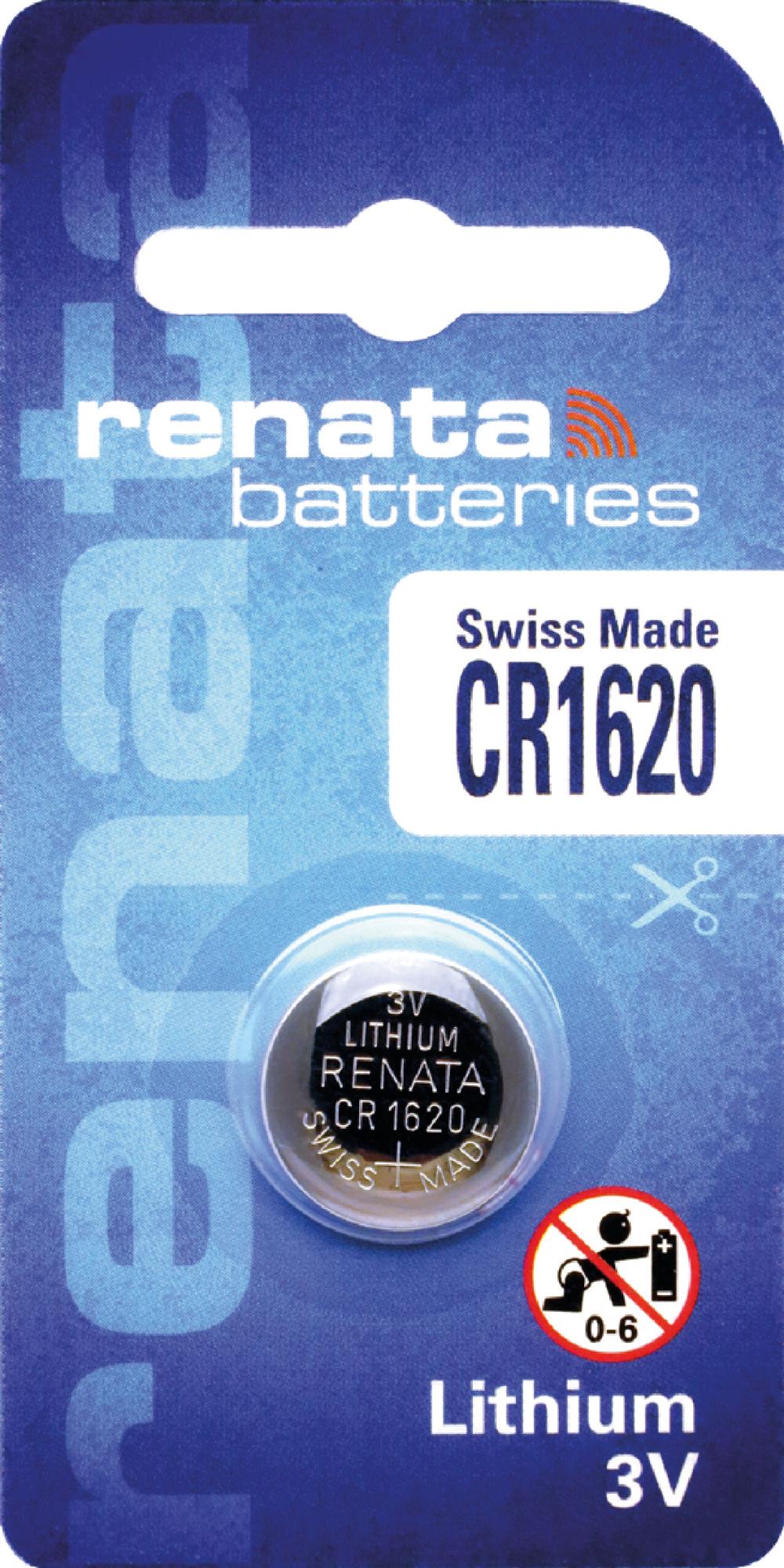 RENATA - Pile bouton CR1620 - lot de 10 blisters - 02471 | Leroy Merlin RENATA - Pile bouton CR1620 - lot de 10 blisters - 02471 | Leroy Merlin