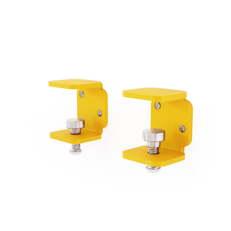 Lot de 2 supports muraux avec vis-étau DECO-GEM, acier finition époxy ...