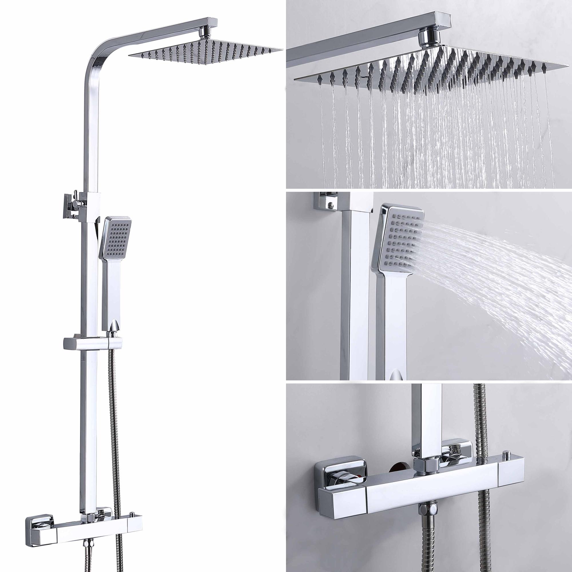 AICA Colonne de Douche Thermostatique Ensemble de Douche avec Douche de ...