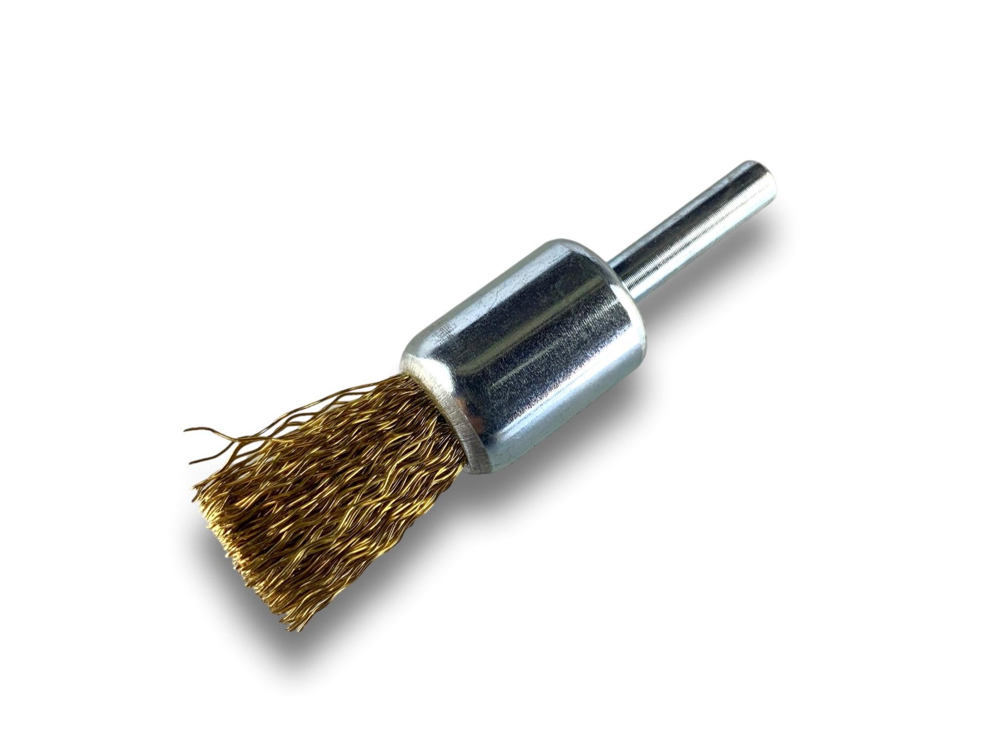 Lot de 10 brosses rotatives métalliques en bout Ø 18 mm | Forme pinceau ...