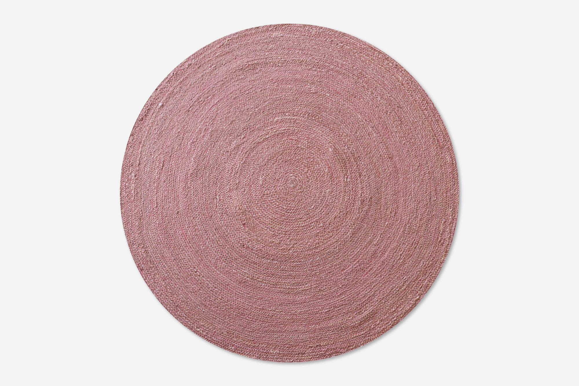 TAPPETO TONDO IN JUTA ROSA Ø140CM | Leroy Merlin