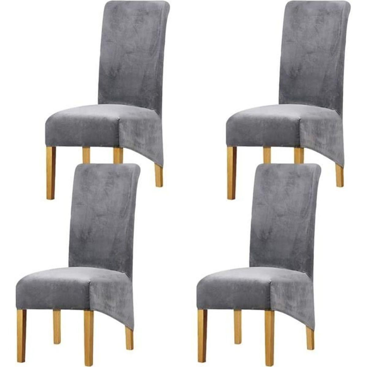 Housse de Chaise en Velours Housse Extensible Luxe pour Banquet Fête ...