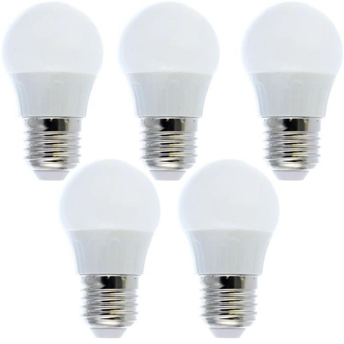 Ampoule LED E27 5 Pack Blanc Froid 5W 6500K | Leroy Merlin