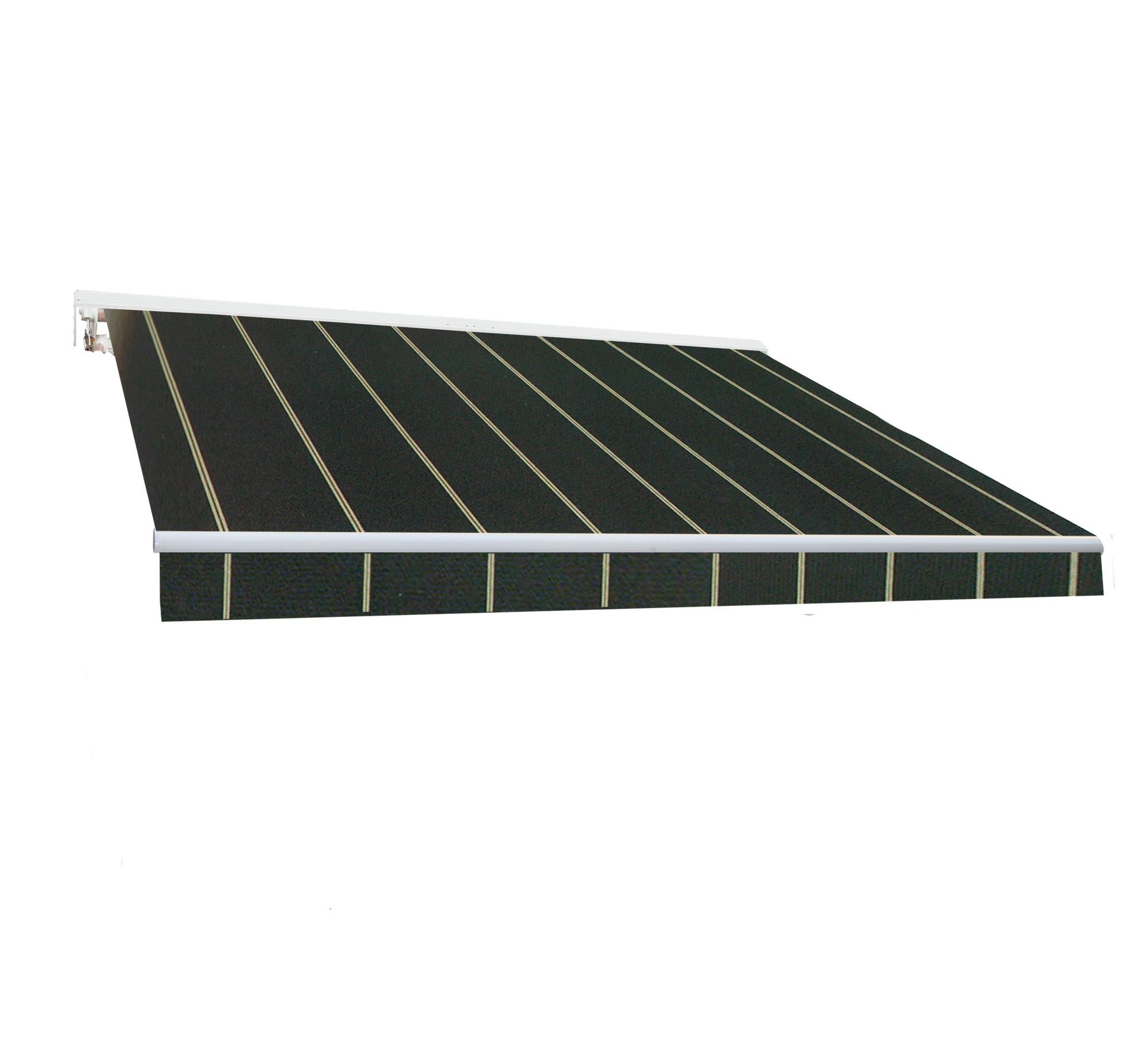 Toldo Exterior Enrollable 4x2,5 Gris y Blanco – Estructura Semicofre de ...