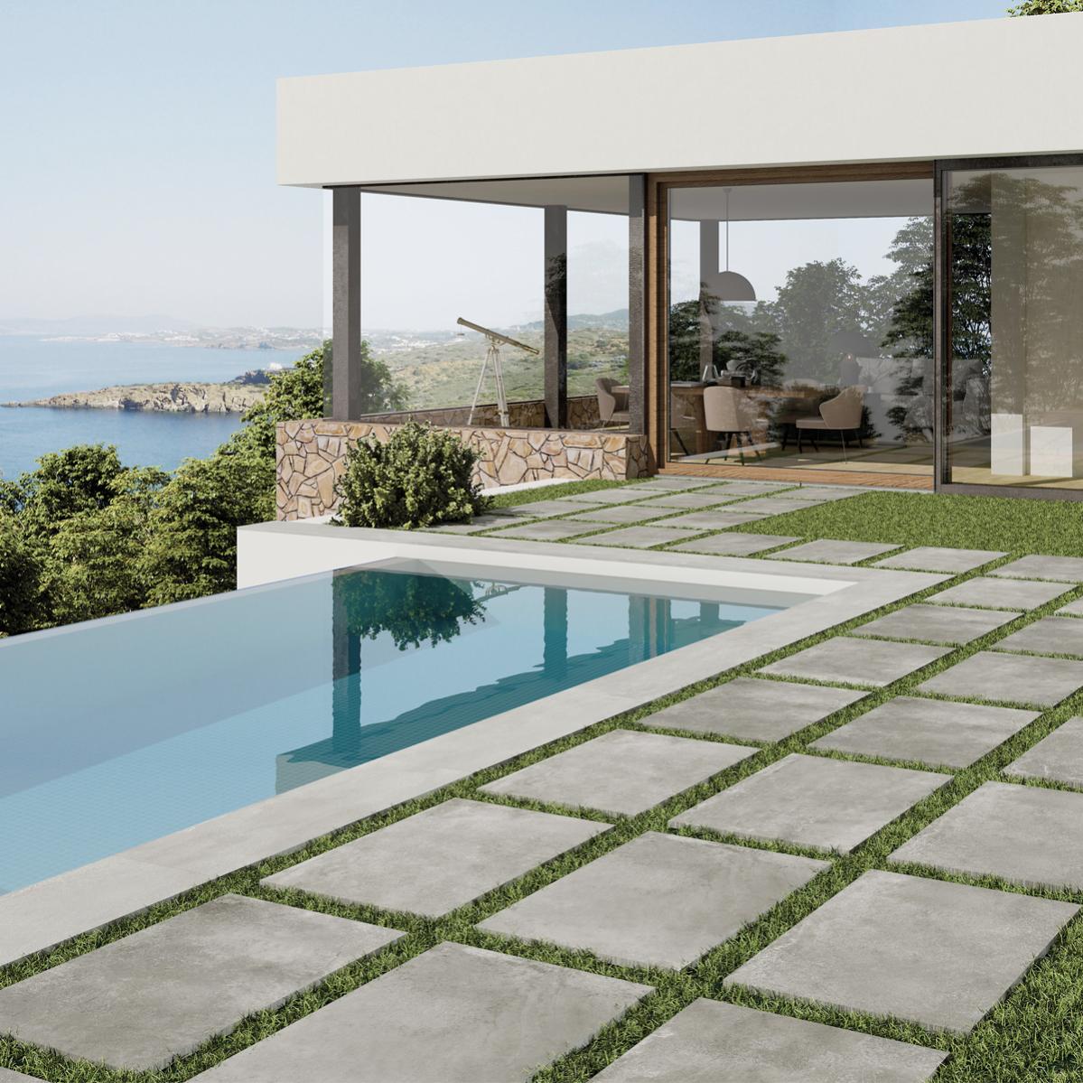 Dalle extérieur Séoul 2.0 gris R11 60x120 cm -Reflex Boutique | Leroy ...