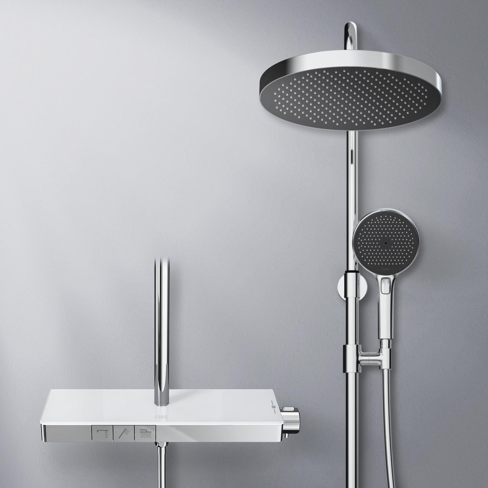 EMKE Colonne de Douche avec douche theramostat 38 °C à Grande douche de ...
