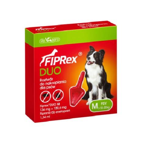 FIPREX DUO M Perros Medianos (10-20 kg) Pipeta Antiparasitaria, Fipronilo 134 mg (S)-Metopreno ...