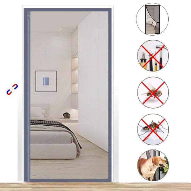 Tenda Anti-Insetti con Magneti e Strisce Adesive, Tenda Anti-Zanzare ...
