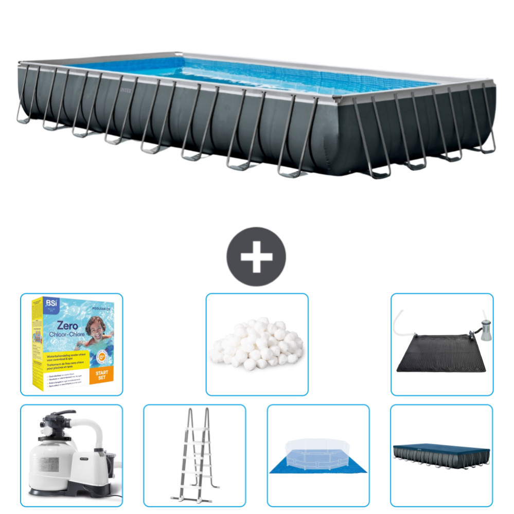 Piscine Intex rectangulaire Ultra XTR Frame - 975 x 488 x 132 cm ...