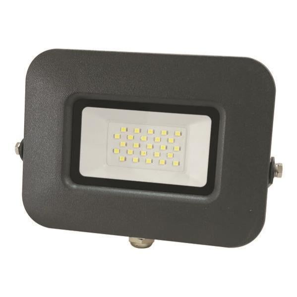 PROYECTOR LED SMD BASE 360° 20W GRAFITO IP65 3000K PLUS | Leroy Merlin