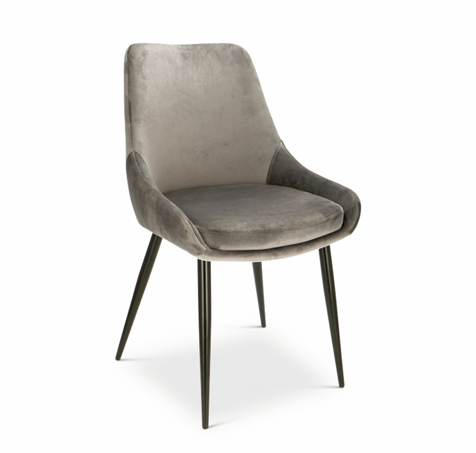 Furnicher Fleur - Chaise de Salle à Manger - Gris Velours - 55x50x85cm ...
