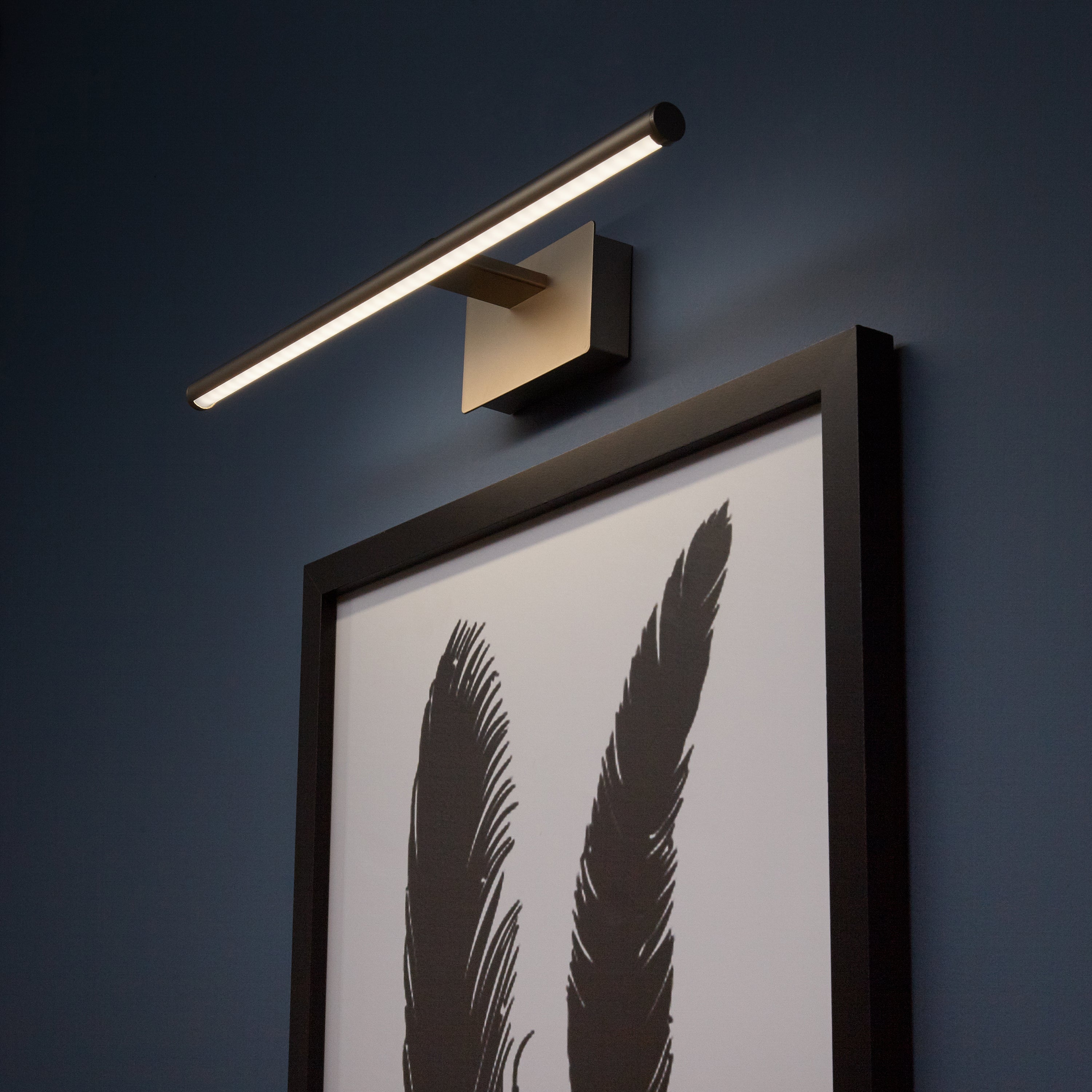 Applique tableau LED, aluminium, gris, Museio, INSPIRE | Leroy Merlin