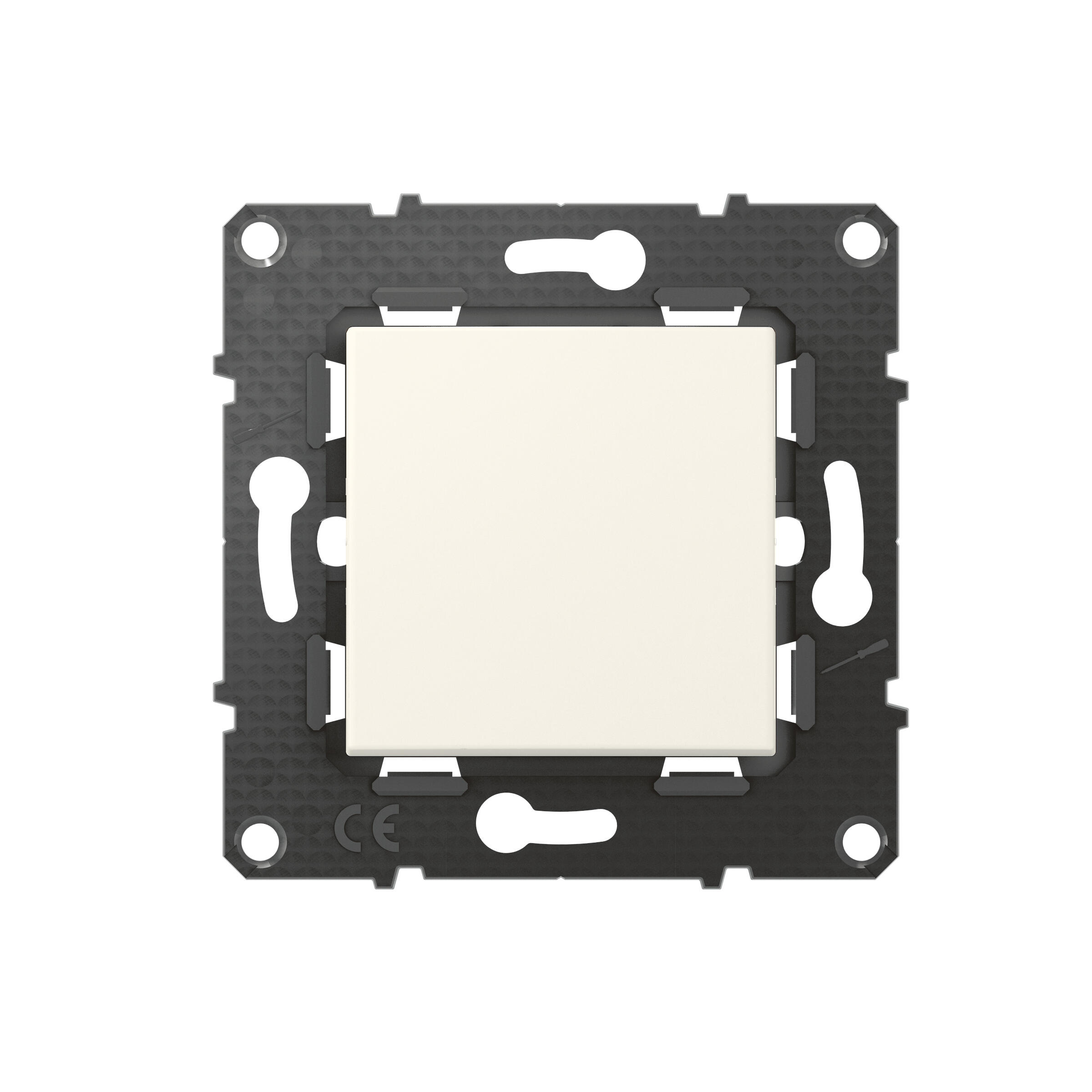 Poussoir à assembler, BTICINO Altège, neige | Leroy Merlin