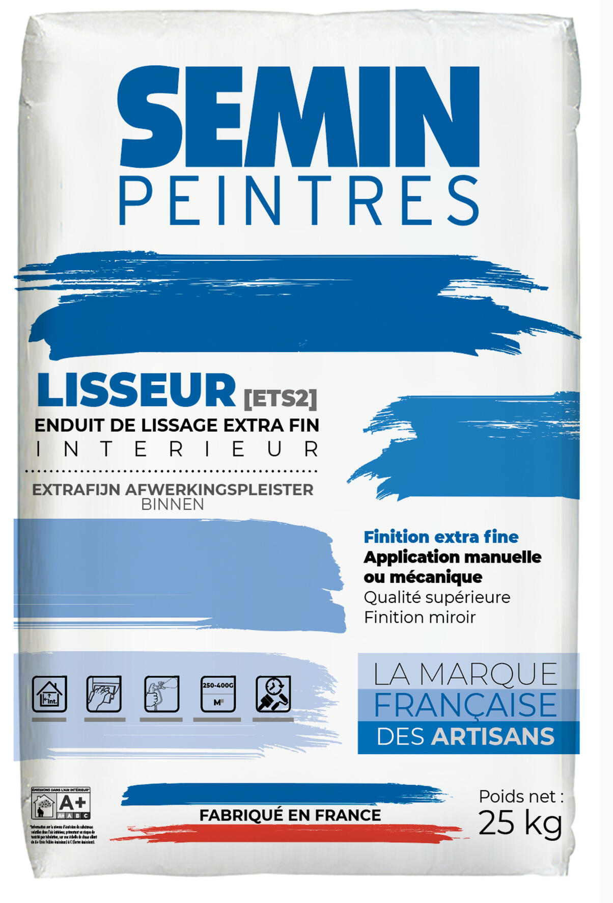 Enduit de lissage extrafin SEMIN, 25 kg | Leroy Merlin