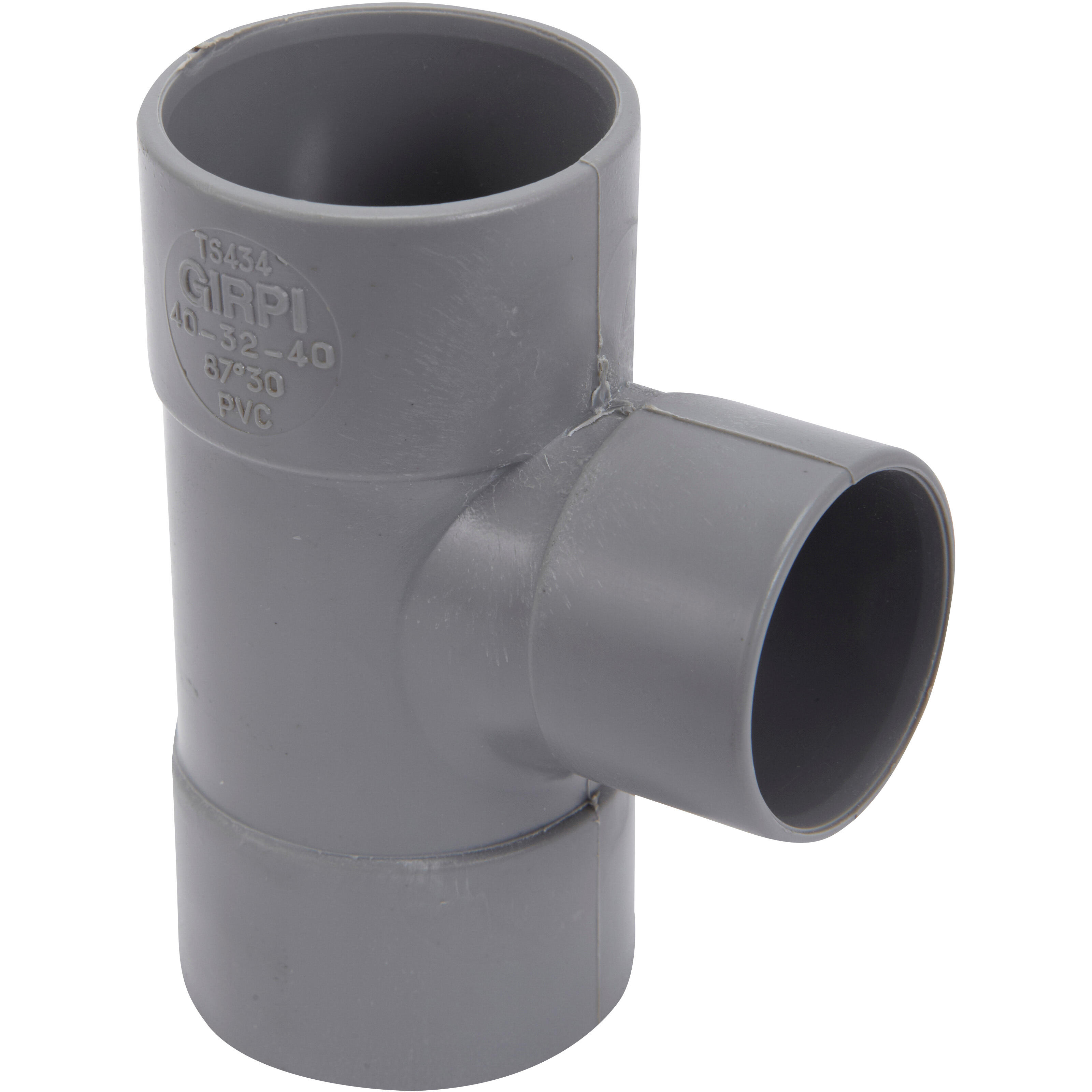 Té 87.30° réduit en pvc à coller, femelle / femelle, D.40/32/40 | Leroy ...