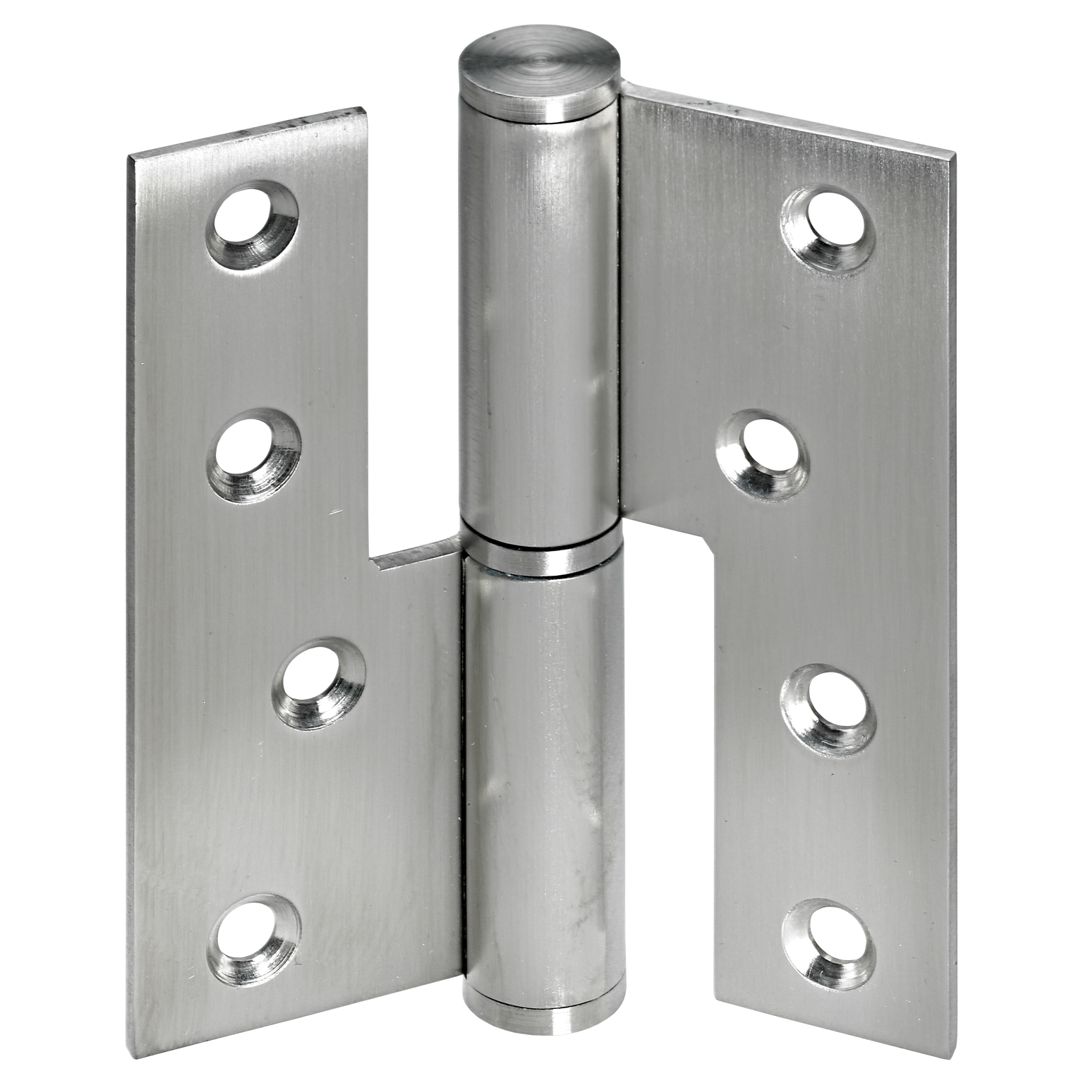 Paumelle de porte inox, côté gauche, L.100 mm x l.85 mm | Leroy Merlin